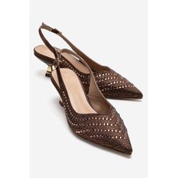 Royale Verzierter Kitten-Heel-Pumps