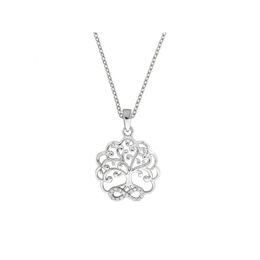 ZEEme Silber Halskette 925 Sterling Silber rhodiniert Lebensbaum