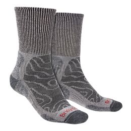 Bridgedale - Herren Wandern leichte Merinowolle Socken - Grau