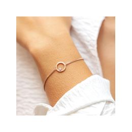 CAI Armband 925 Sterling Silber ros&eacute; vergoldet Zirkonia Kreis