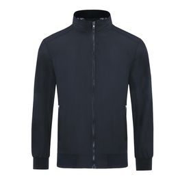 Allthemen Heren Bomberjack met opstaande kraag, overgangsjack voor de herfst, casual sportjack zwart