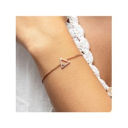 CAI Armband 925 Sterling Silber ros&eacute; vergoldet Dreieck Zirkonia