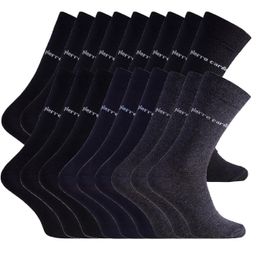 Pierre Cardin Business-Socken 18 Paar in SCHWARZ (12x), ANTHRAZIT (3x) und NAVY (3x)