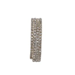 Steuer Modeschmuck Armreif Gedrehter Strassarmreif silberfarben