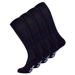 Mens Knee High Diabetiker Socken | Dr.Socks | Extra Wide Loose Long Bamboo Socken f&uuml;r geschwollene Beine - Schwarz