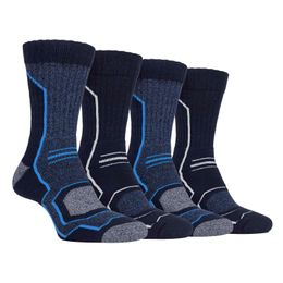 4 Pack Herren Cushion Lightweight Wandern Boot Socken f&uuml;r warmes Wetter