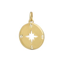 OROLINO Anh&auml;nger Gold 375 mit Kompass-Motiv