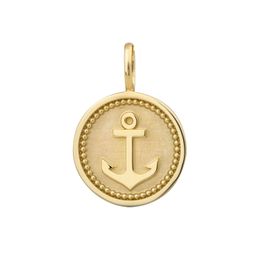 OROLINO Anh&auml;nger Gold 375 mit Anker-Motiv