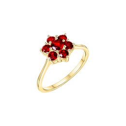 Diamonds by Ellen K. Fascination by Ellen K. Ring Gold 585 mit 7 echten Granat-Steinen