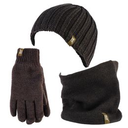 Heat Holders W&auml;rmehalter - Thermische Winterm&uuml;tze, Halsw&auml;rmer und Handschuhe aus Fleece f&uuml;r M&auml;nner - Khaki Gr&uuml;n