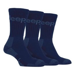 Herren 3 Paar JEEP Terrain Cushion Sole Wandern Wandern Arbeit Socken