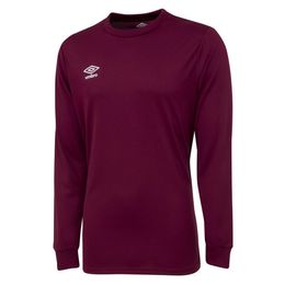 Umbro - "Club" Trikot f&uuml;r Herren Lang&auml;rmlig (Weinrot)