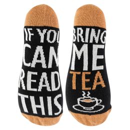 Wenn du diese Socken lesen kannst, bring mir Tee Socken