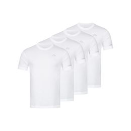 Kappa 4er Set T-Shirt BASIC in Wei&szlig;