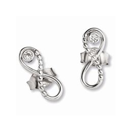 CAI Ohrstecker 925/-Sterling Silber rhodiniert Zirkonia