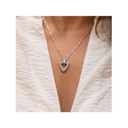 Celesta Silber Anh&auml;nger mit Kette 925 Silber wei&szlig;e Zirkonia