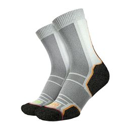 1000 Mile - 2er-Pack Herren Trek Repreve Einlagige Wandersocken - Schwarz / Neon