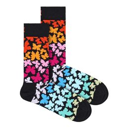 Happy Socks Gl&uuml;ckliche Socken - Neuheit Schmetterling Design Socken | Gro&szlig;es Geschenk - Schmetterling
