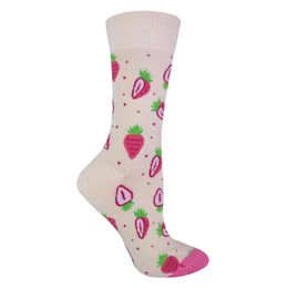 TALKIE SOCKS - Ladies Cotton Quirky Funky Novelty Design Fruit Socks