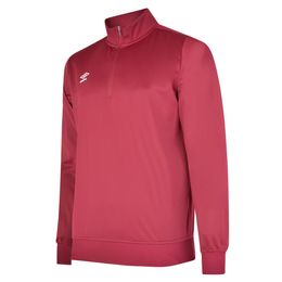 Umbro Herren Club Essential Half Zip Sweatshirt (Neu Claret)