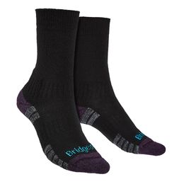 Bridgedale - Womens Wandern Leichte Merino Socken - Schwarz / Lila