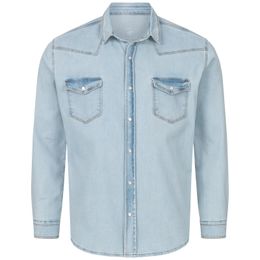 Rock Creek Jeanshemd Hellblau