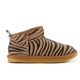 Australia Luxe Gem&uuml;tlicher, ultrakurzer Zebra-Stiefel