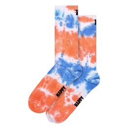 Novelle Batik Socken | Happy Socks | Atmungsaktive mehrfarbige lustige Dress-Socken | Geschenk-Socken - Pfirsich