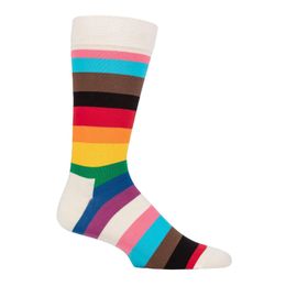 Happy Socks Gl&uuml;ckliche Socken - Neuheit Pride Design Socken | Gro&szlig;es Geschenk - Pride Stripe