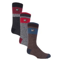 Heat Holders - 3er Pack Multipack Herren Thermosocken f&uuml;r den Winter - Schwarz / Grau