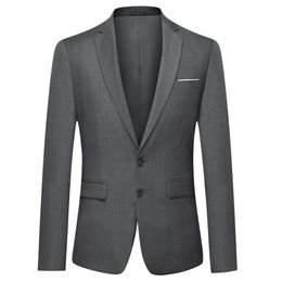 Allthemen Dunkelgrauer Blazer mit zwei Kn&ouml;pfen