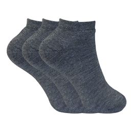 3 Paar Damen gepolstert farbigen Low Cut Ankle Thermal Trainer Socken