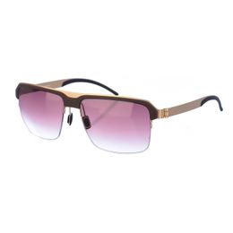 Mercedes Benz Rechteckige Metall-Sonnenbrille M1049 Herren