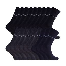 Pierre Cardin Business-Socken 18 Paar in SCHWARZ (9x), ANTHRAZIT (6x) und NAVY (3x)