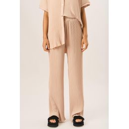 Plisse Loungewear Weite Hosenbeine