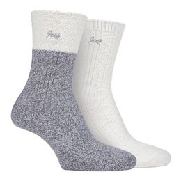 JEEP - 2er-Pack Damen Supersoft Wanderstiefel Socken