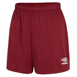 Umbro - "Club" Shorts f&uuml;r Damen (Weinrot)