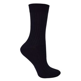 Damensocken aus Merinowolle | Steven | Dicke Outdoor-Stiefelsocken f&uuml;r Damen, Schwarz