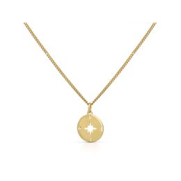 OROLINO Halskette Gold 375 mit Kompass-Motiv 42/45cm lang