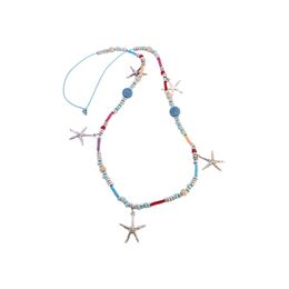 Steuer Modeschmuck Collierkette Maritime Modekette in sommerlichen Farben