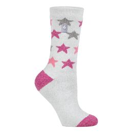 Heat Holders Lite - Womens isoliert thermische Socken | Mehrere Designs einschlie&szlig;lich Argyle Streifen Herzen Sterne | Warme Socken f&uuml;r den Winter - Silver Grey (Nice)