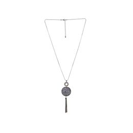 Steuer Modeschmuck Anh&auml;nger mit Kette Metall 84 cm lang