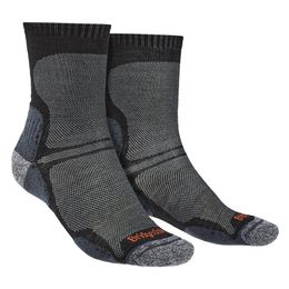 Bridgedale - Herren Wandern Ultraleichte Merinowolle Socken - Schwarz