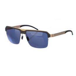 Mercedes Benz Rechteckige Metallsonnenbrille M1049 Herren
