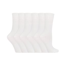 Damen 6er Pack nicht elastische Diabetikersocken mit handgekettelten Zehenn&auml;hten