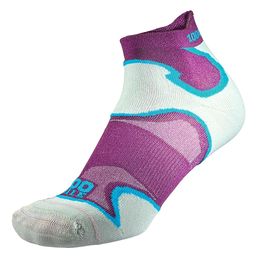 1000 Mile - Damen Doppel-Lagen Fusion Kn&ouml;chel Lauf gepolsterte Socken - Lila / Eisvogel