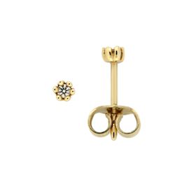 OROLINO Ohrringe Gold 585 mit 2 echten Brillanten zus. 0,05ct.