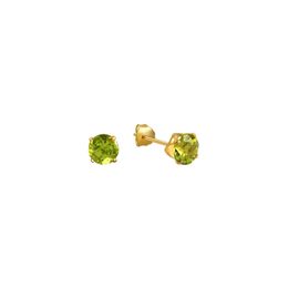 Diamonds by Ellen K. Fascination by Ellen K. Ohrringe Gold 333 mit echten Peridot-Steinen 5mm