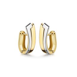 Diamonds by Ellen K. Fascination by Ellen K. Klappcreolen 375/- Gelbgold bicolor glanz