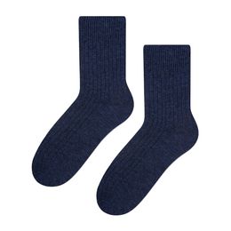 Damen-Kleidsocken aus Wolle | Steven | Atmungsaktive warme Socken f&uuml;r Damen in Marineblau
